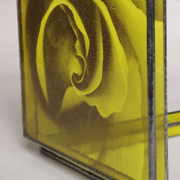 Glass Jewelry Box a Rose is a Rose Silkscreen - Etsy