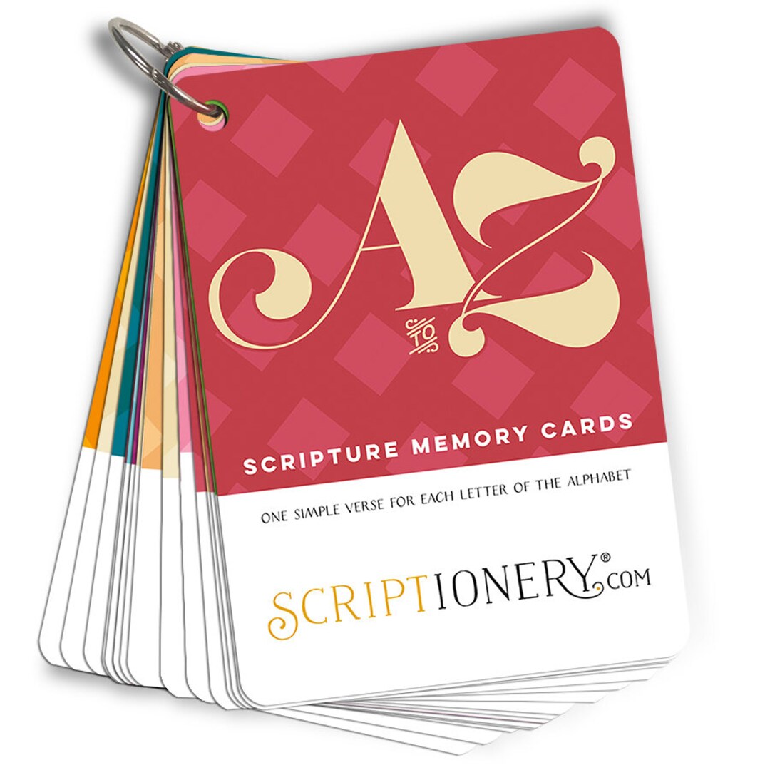 Scripture Memory Flash Cards -- A to Z - Etsy