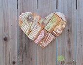 Items similar to Reclaimed wood heart, rustic chic home decor, wood ...