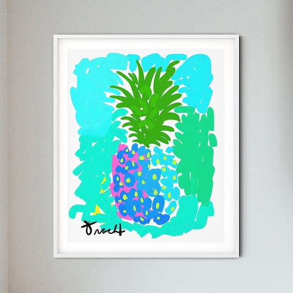 Pineapple Art - Etsy