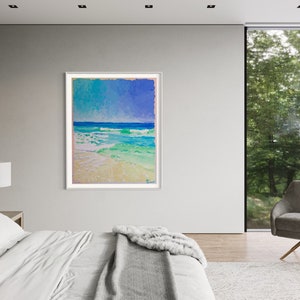 Crystal Sea Beach Painting by Kelly Tracht, Seascape Poster, Beach View ...