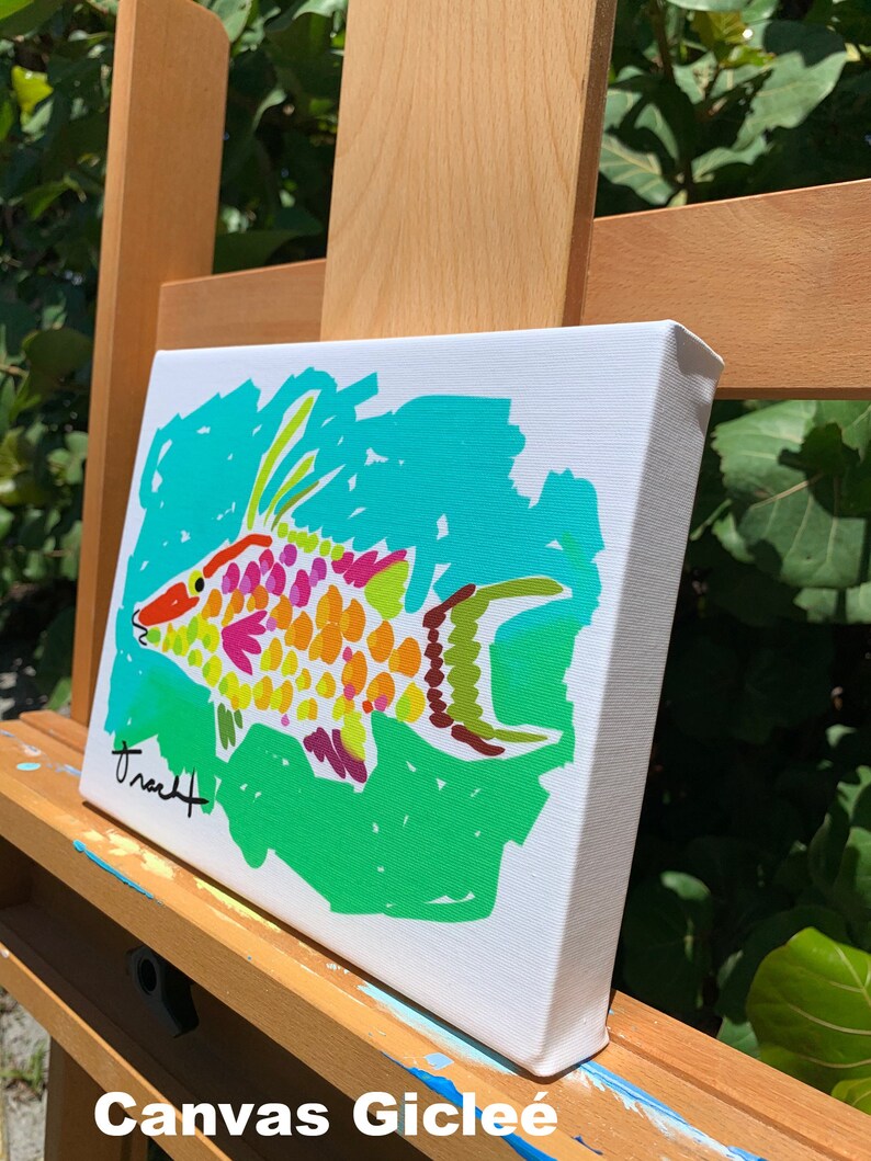 Hog Snapper Fish Print by Kelly Tracht Nautical Decor Ocean - Etsy
