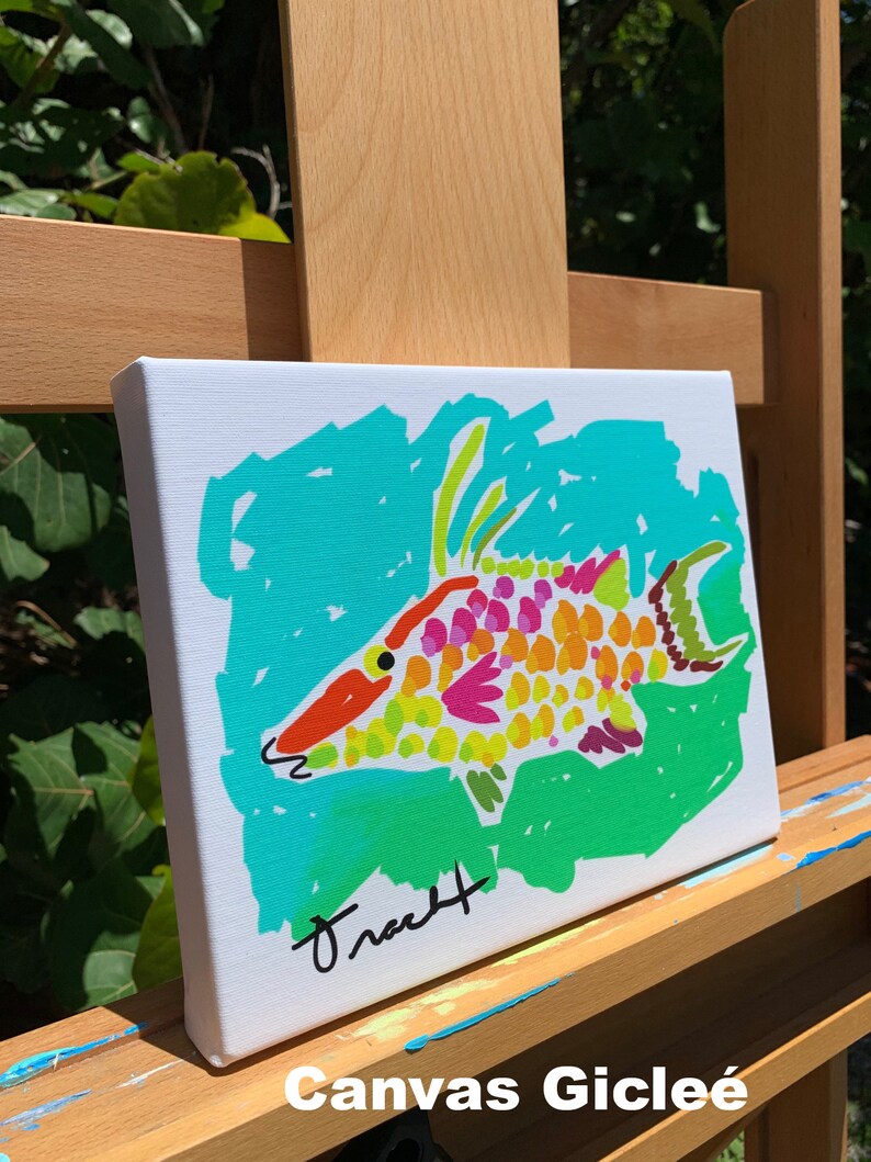 Hog Snapper Fish Print by Kelly Tracht Nautical Decor Ocean - Etsy