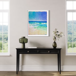 Crystal Sea Beach Painting by Kelly Tracht, Seascape Poster, Beach View ...