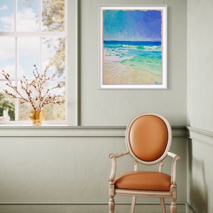 Crystal Sea Beach Painting by Kelly Tracht, Seascape Poster, Beach View ...