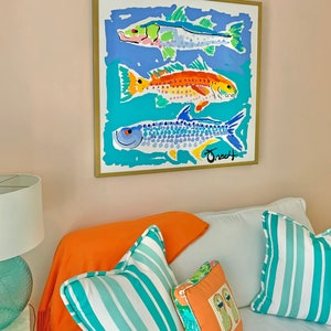 Fish Art Print by Kelly Tracht, Grand Slam, Snook, Redfish, Tarpon ...