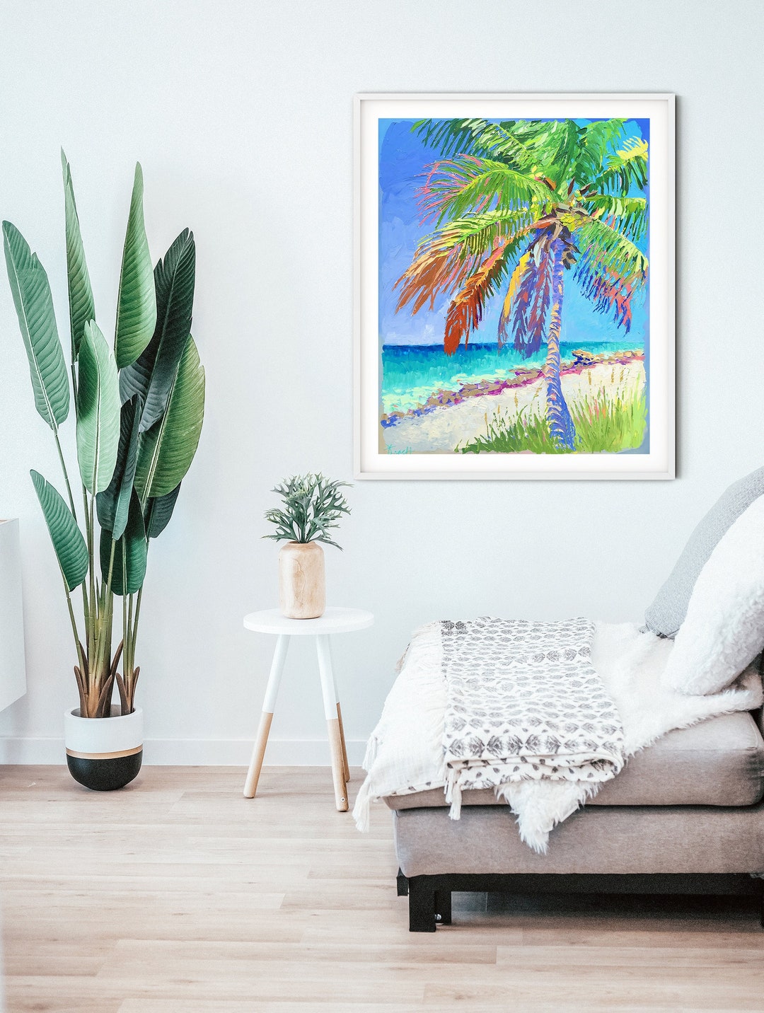 Coconut Palm Tree Painting on Florida Beach by Kelly Tracht, Atlantic ...