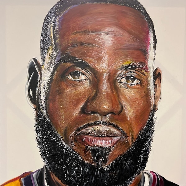 Lebron Painting - Etsy