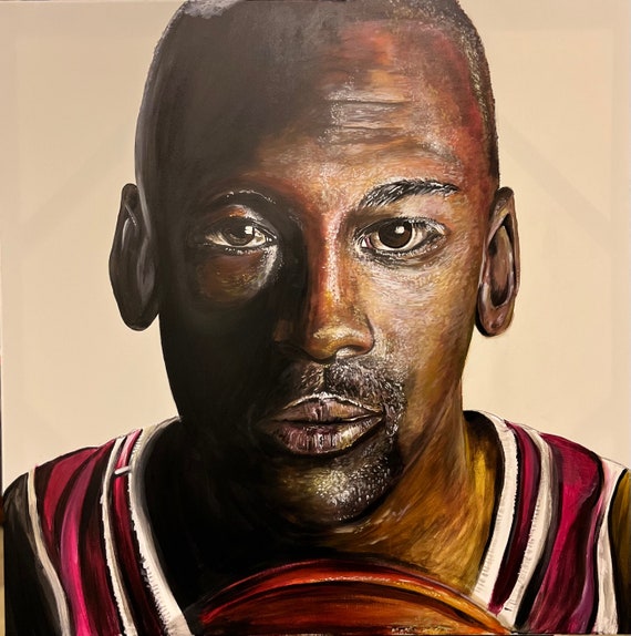 Michael Jordan Painting - Etsy