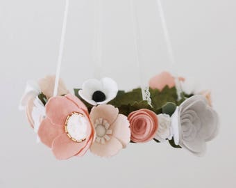 Felt Flower Mobile - Etsy