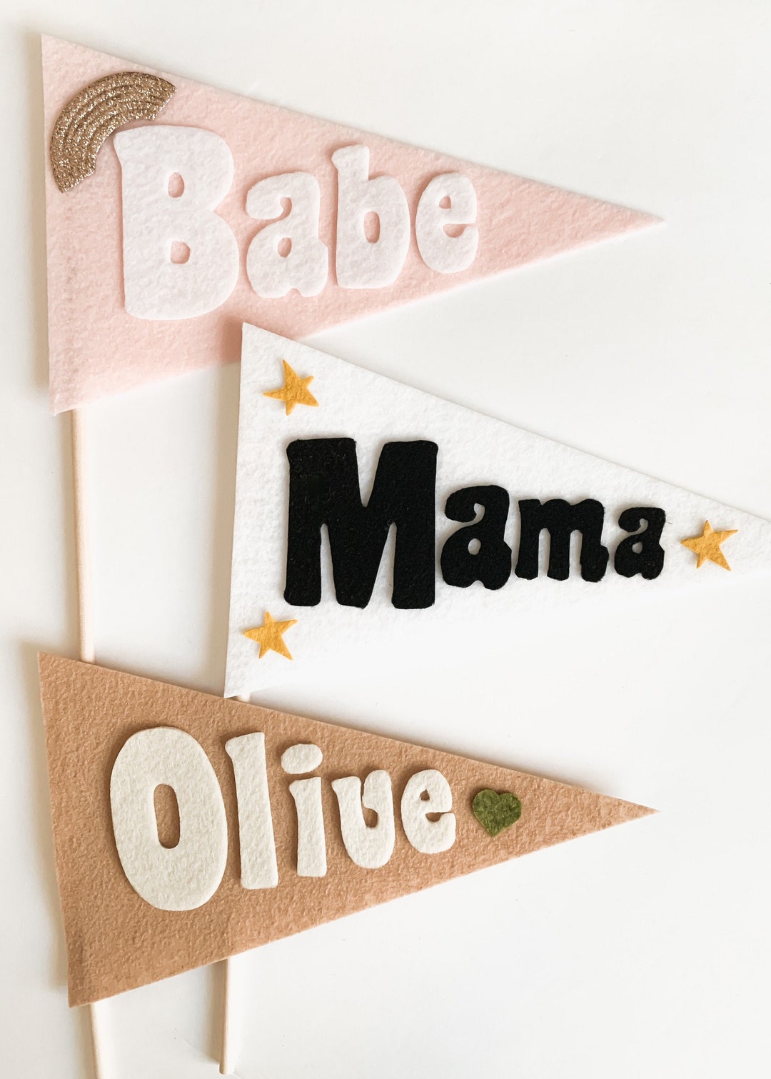 Groovy Custom Felt Pennant Flags Custom Pennants Custom - Etsy