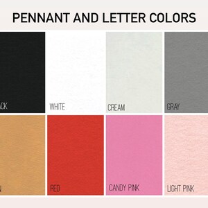 Felt Floral Name Pennant Flags Custom Pennants Custom - Etsy