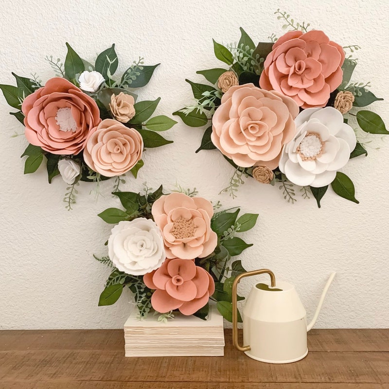 Felt Wall Flower - Etsy