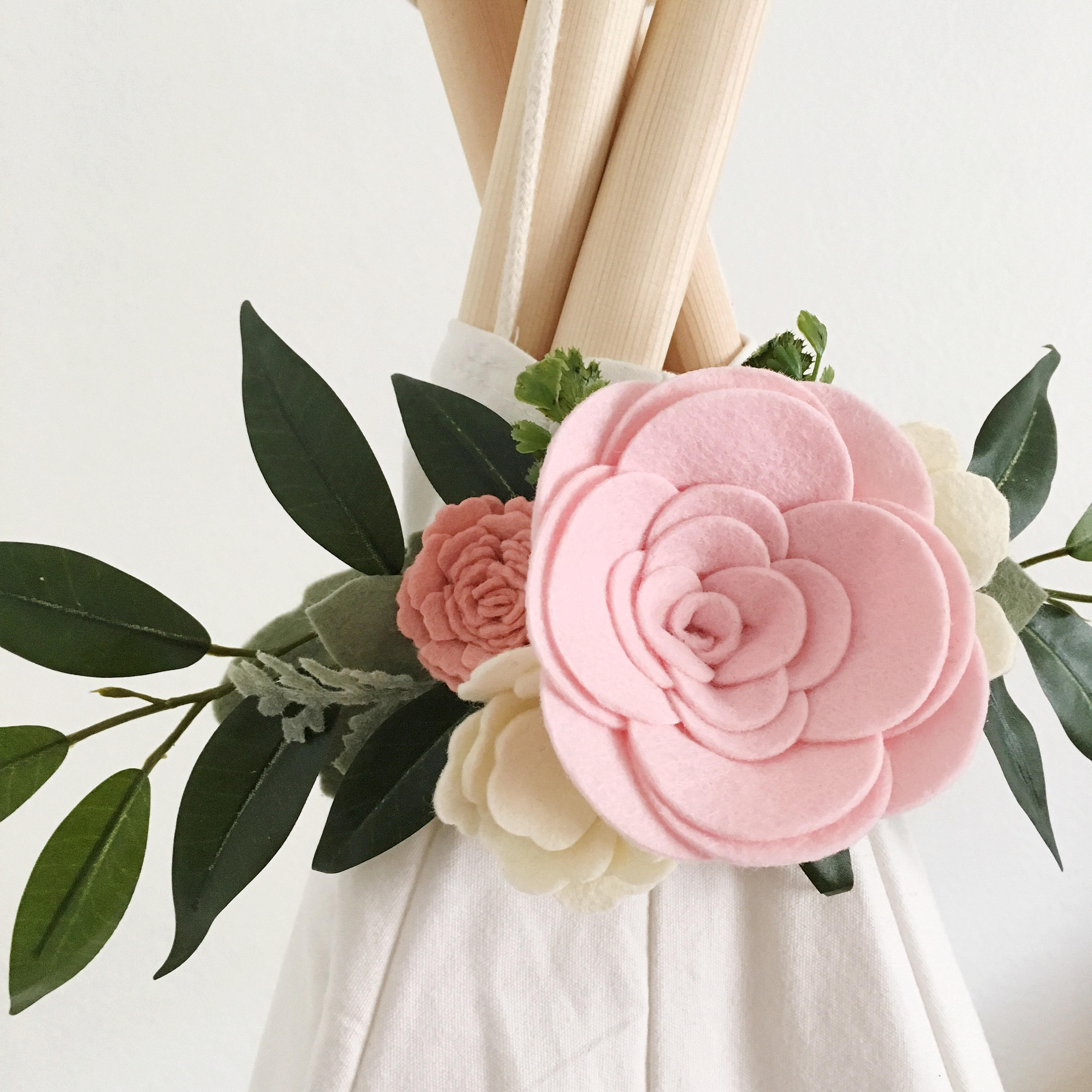 Teepee Topper Teepee Toppers Felt Flower Teepee Topper | Etsy