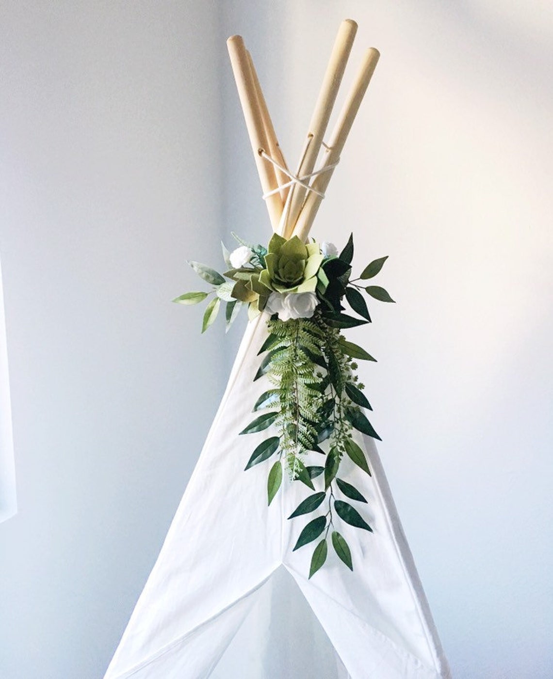 Succulent Teepee Topper Teepee Toppers Felt Flower - Etsy