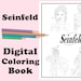 Seinfeld Digital Coloring Book // Instant Print PDF File, Travel ...