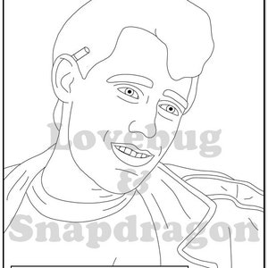 Grease Digital Adult Coloring Book // Instant Print PDF, Indoor ...