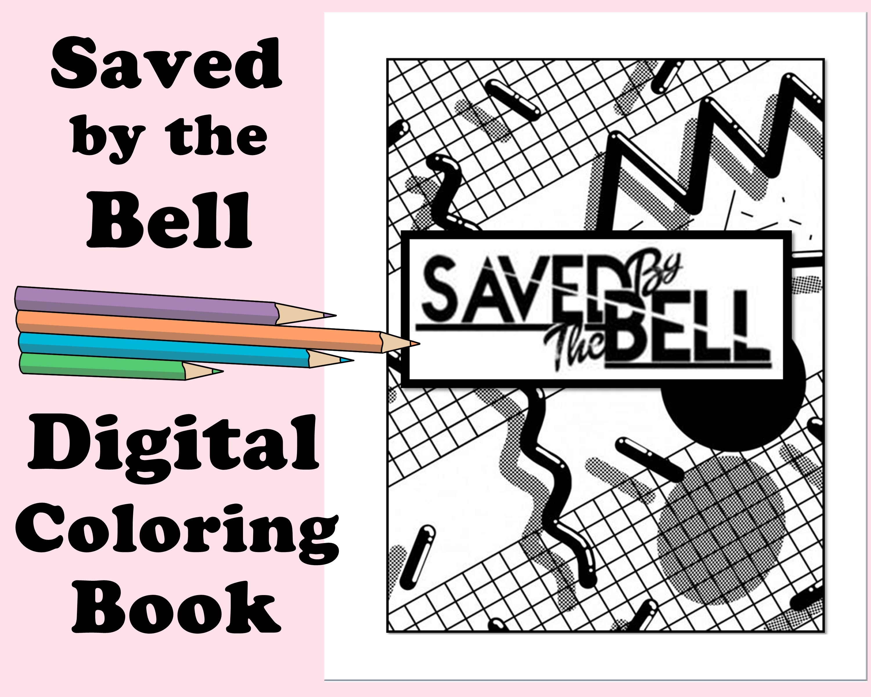 Saved by the Bell Coloring Book // Instant Print Digital File | Etsy