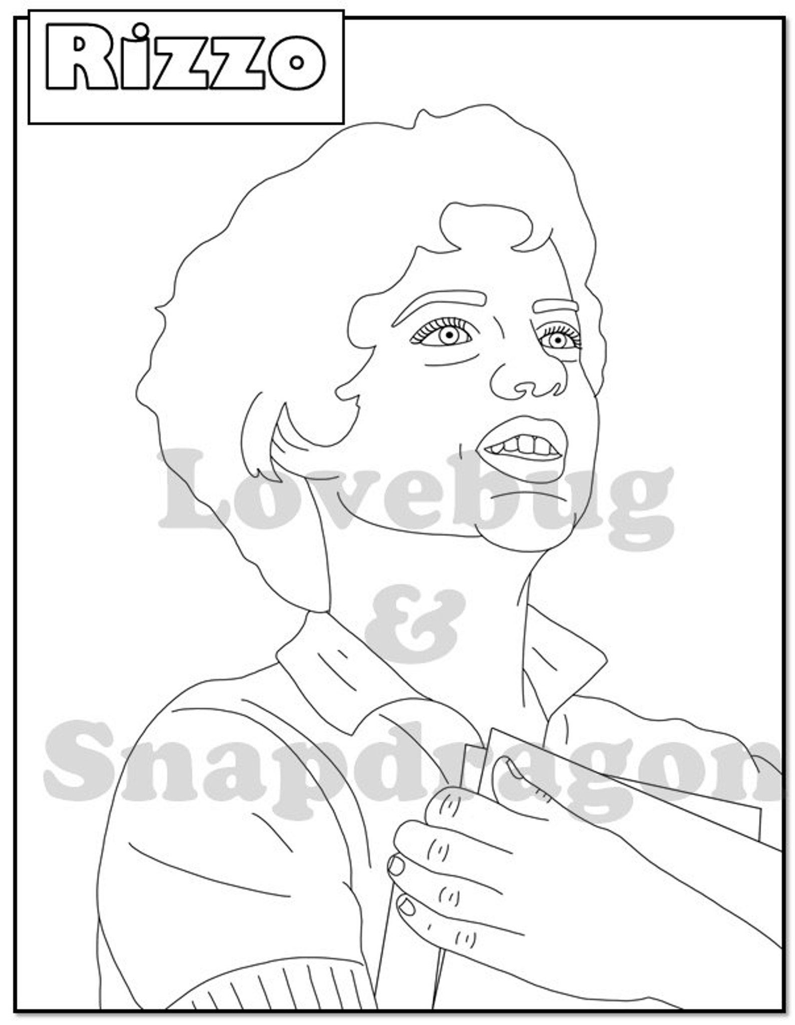 Grease Digital Adult Coloring Book // Instant Print PDF - Etsy Canada