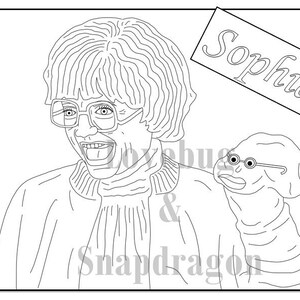 Golden Girls Digital Coloring Book // Instant Printable PDF, Indoor ...