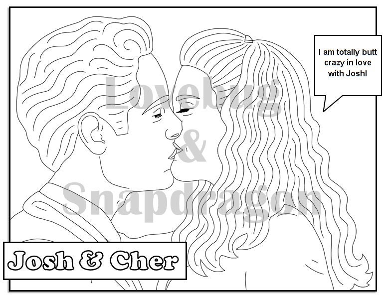Clueless Digital Coloring Book // Instant Print Digital PDF | Etsy