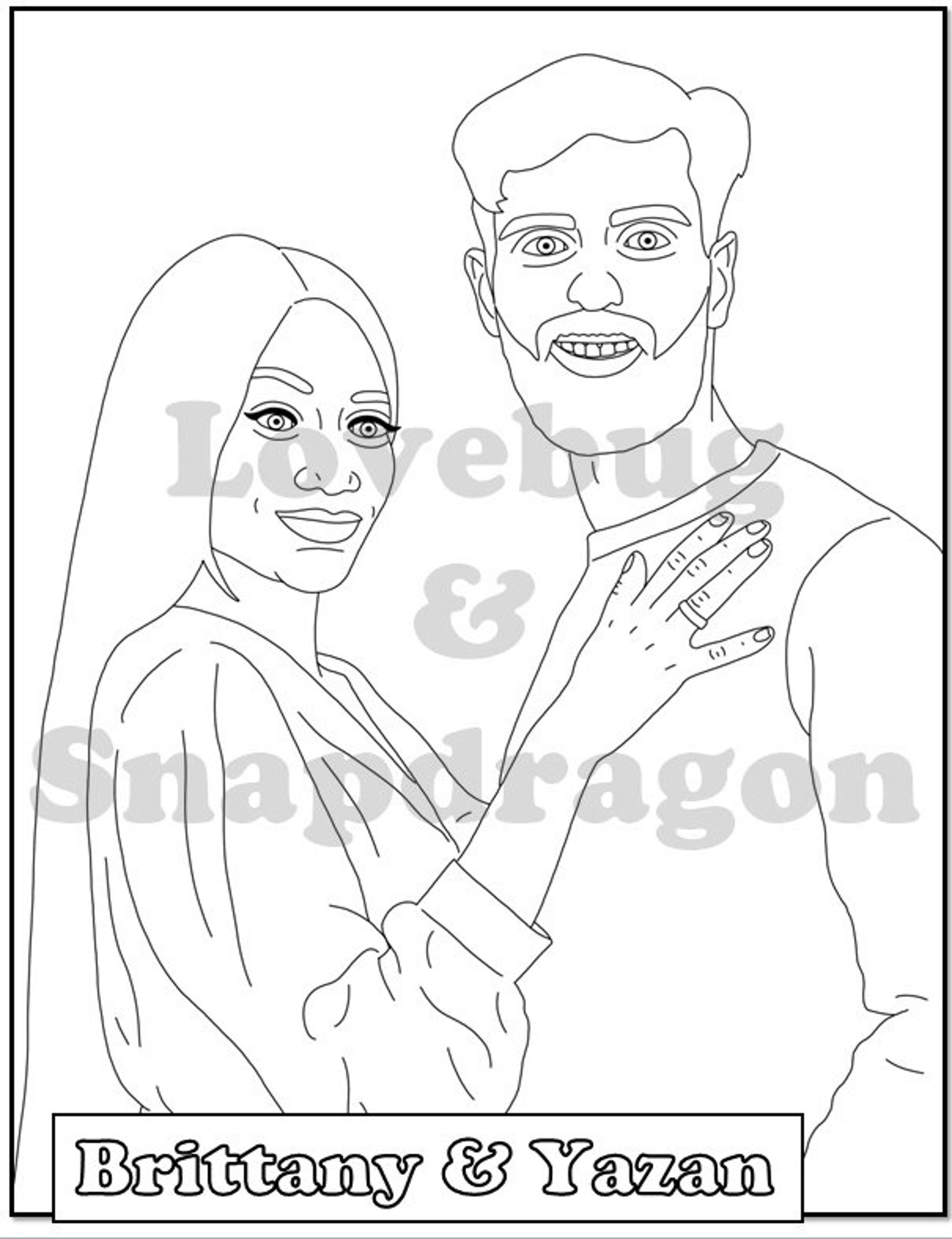 90 Day Fiance Digital Coloring Book // Instant Print PDF | Etsy
