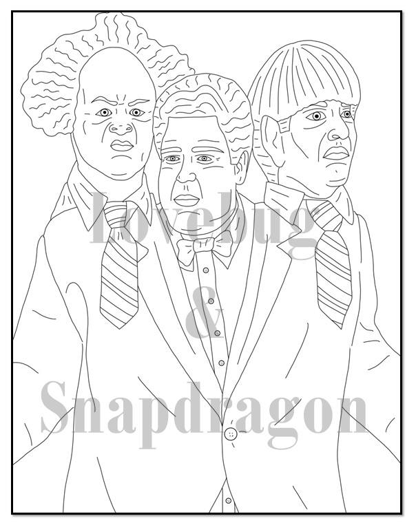 Roseanne Digital Coloring Book // Instant Print PDF File | Etsy