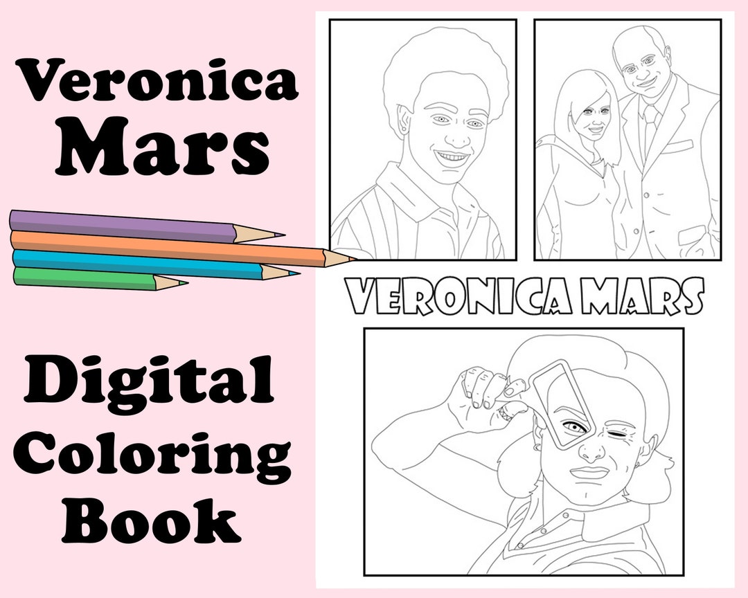 Veronica Mars Coloring Book: Hand-drawn Printable Pages (PDF) - Etsy