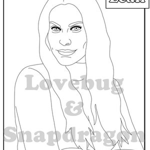 Real Housewives New York Digital Coloring Book // Instant Print, Adult ...