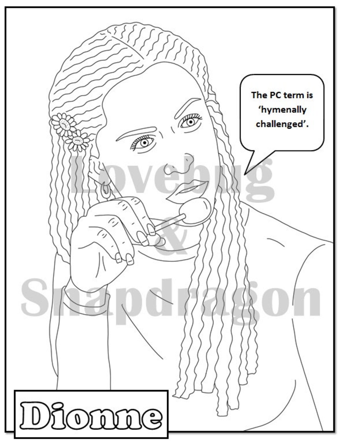 Clueless Digital Coloring Book // Instant Print Digital PDF | Etsy