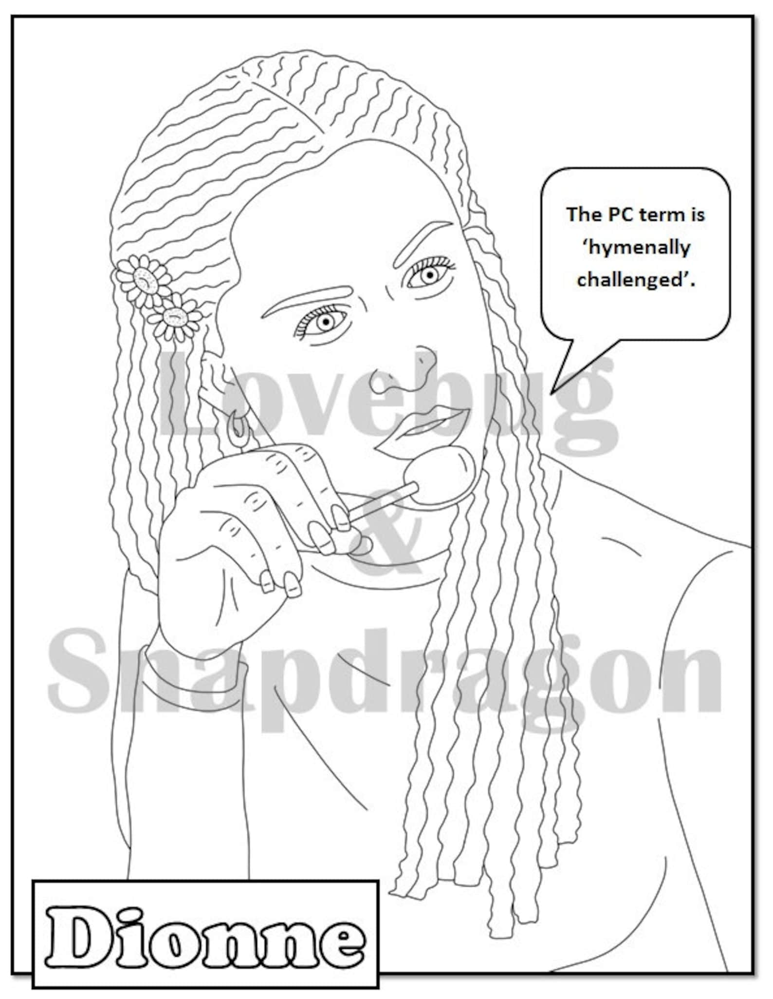 Clueless Digital Coloring Book // Instant Print Digital PDF - Etsy