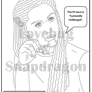 Clueless Digital Coloring Book // Instant Print Digital PDF, Travel ...