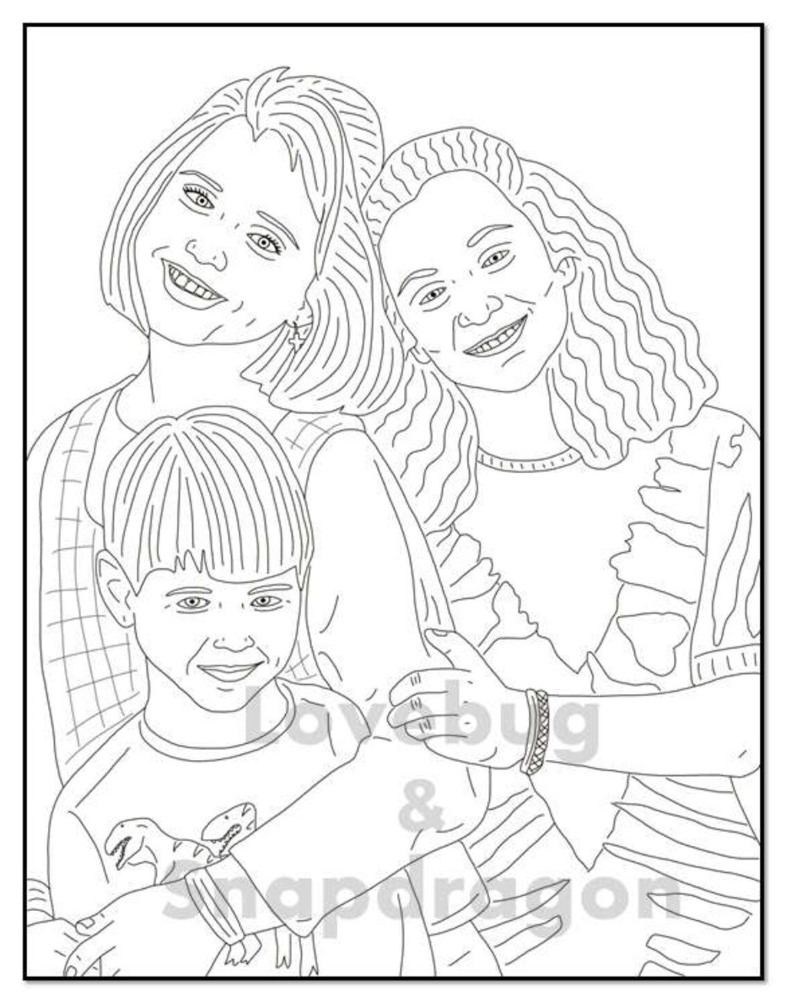 Roseanne Digital Coloring Book // Instant Print PDF File | Etsy