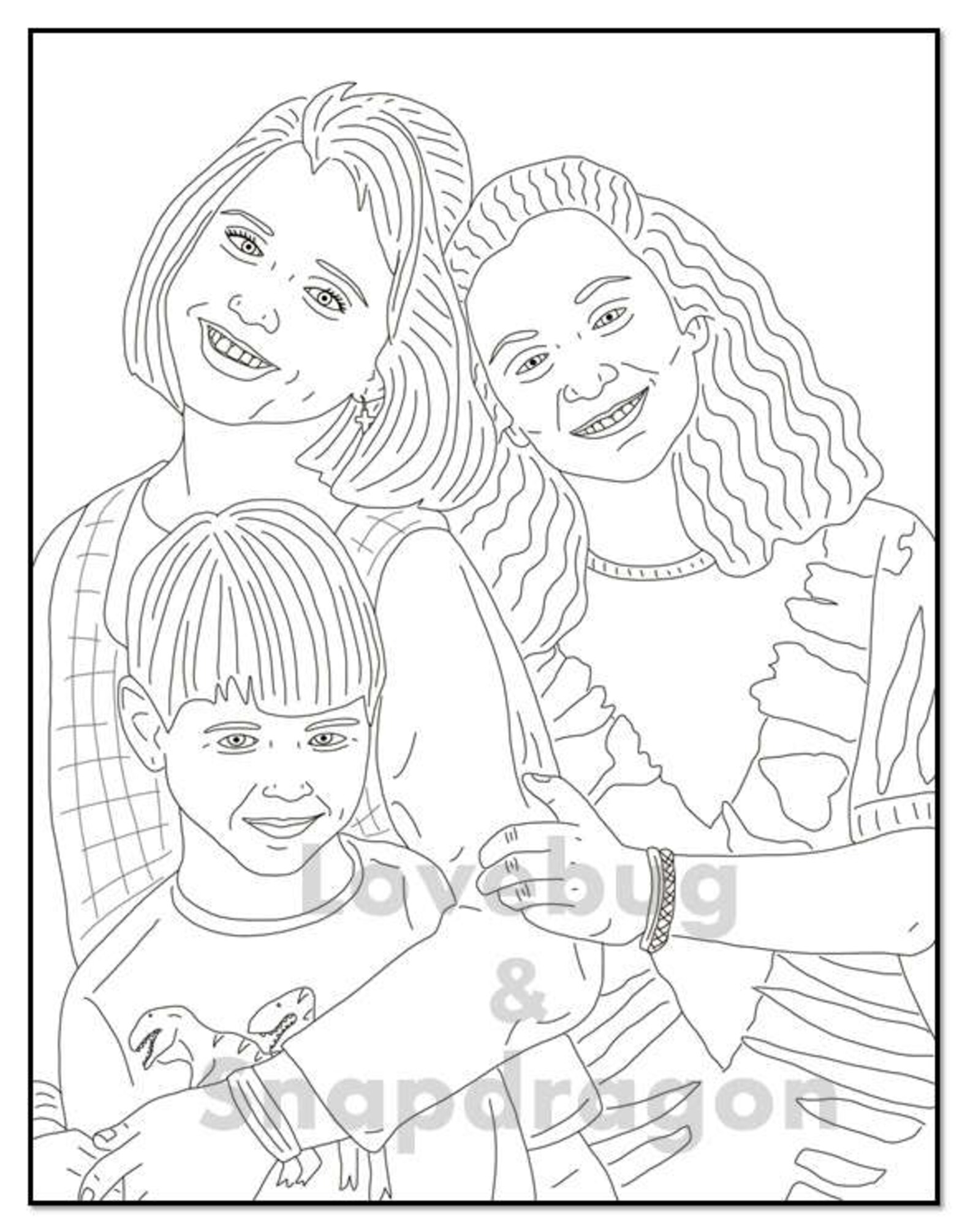 Roseanne Digital Coloring Book // Instant Print PDF File - Etsy