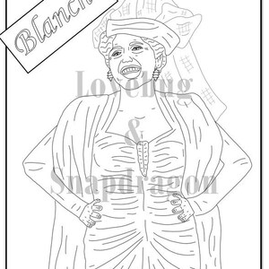 Golden Girls Digital Coloring Book // Instant Printable PDF, Indoor ...