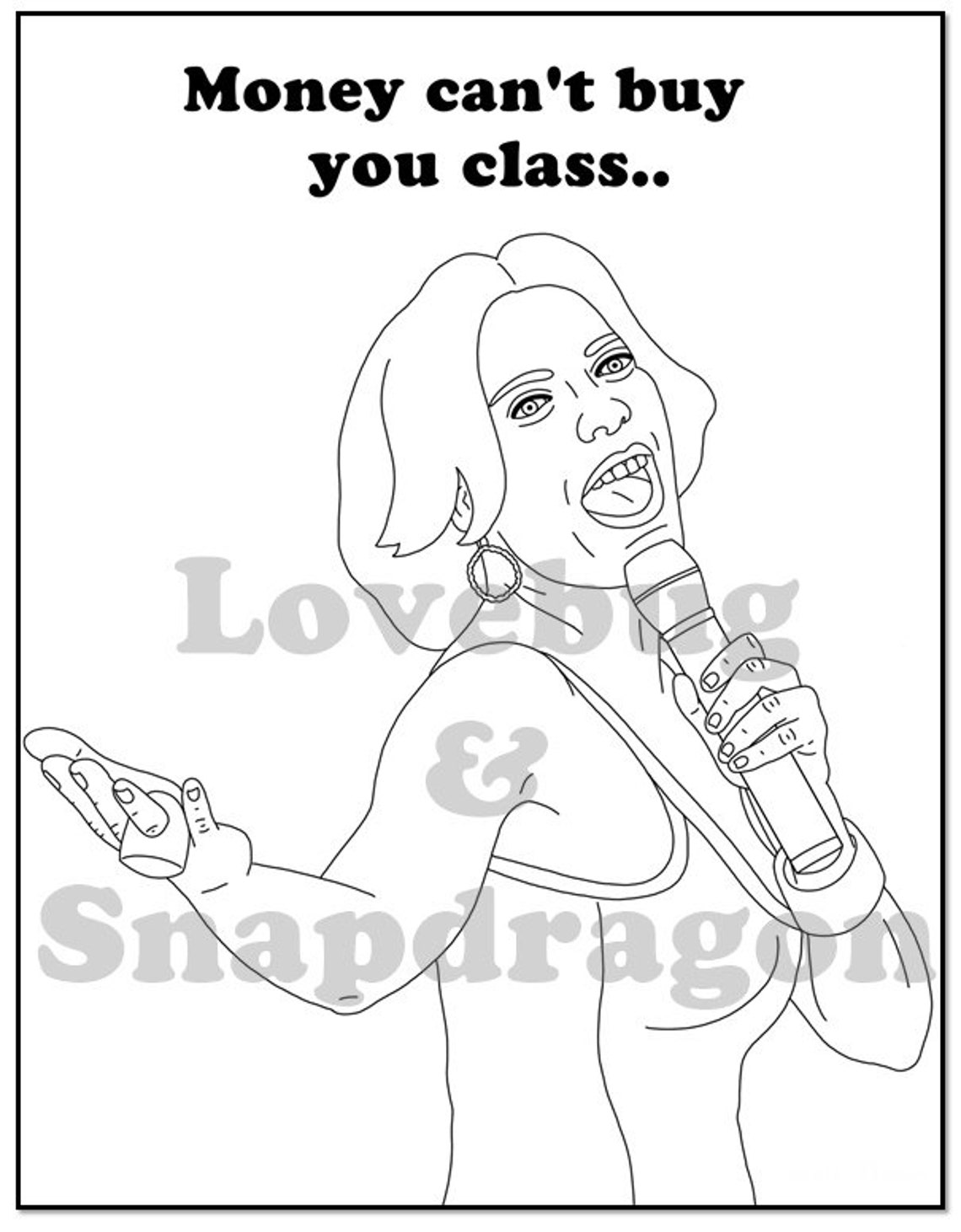 Real Housewives New York Digital Coloring Book // Instant | Etsy
