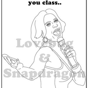 Real Housewives New York Digital Coloring Book // Instant Print, Adult ...