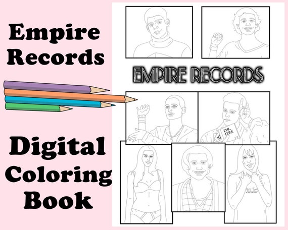 Record Coloring Page