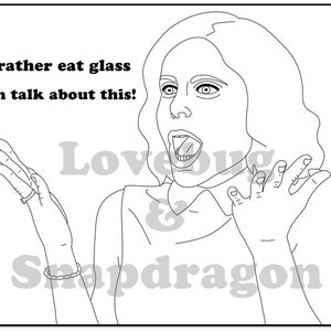 Real Housewives New York Digital Coloring Book // Instant Print, Adult ...