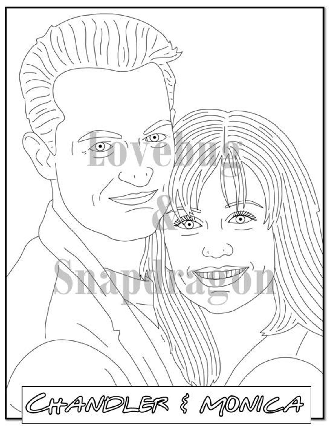 Friends Digital Coloring Book // Instant Print PDF Indoor - Etsy Australia