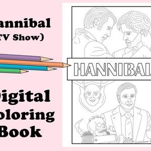 Hannibal Digital Adult Coloring Book // Instant Print PDF, Travel or ...