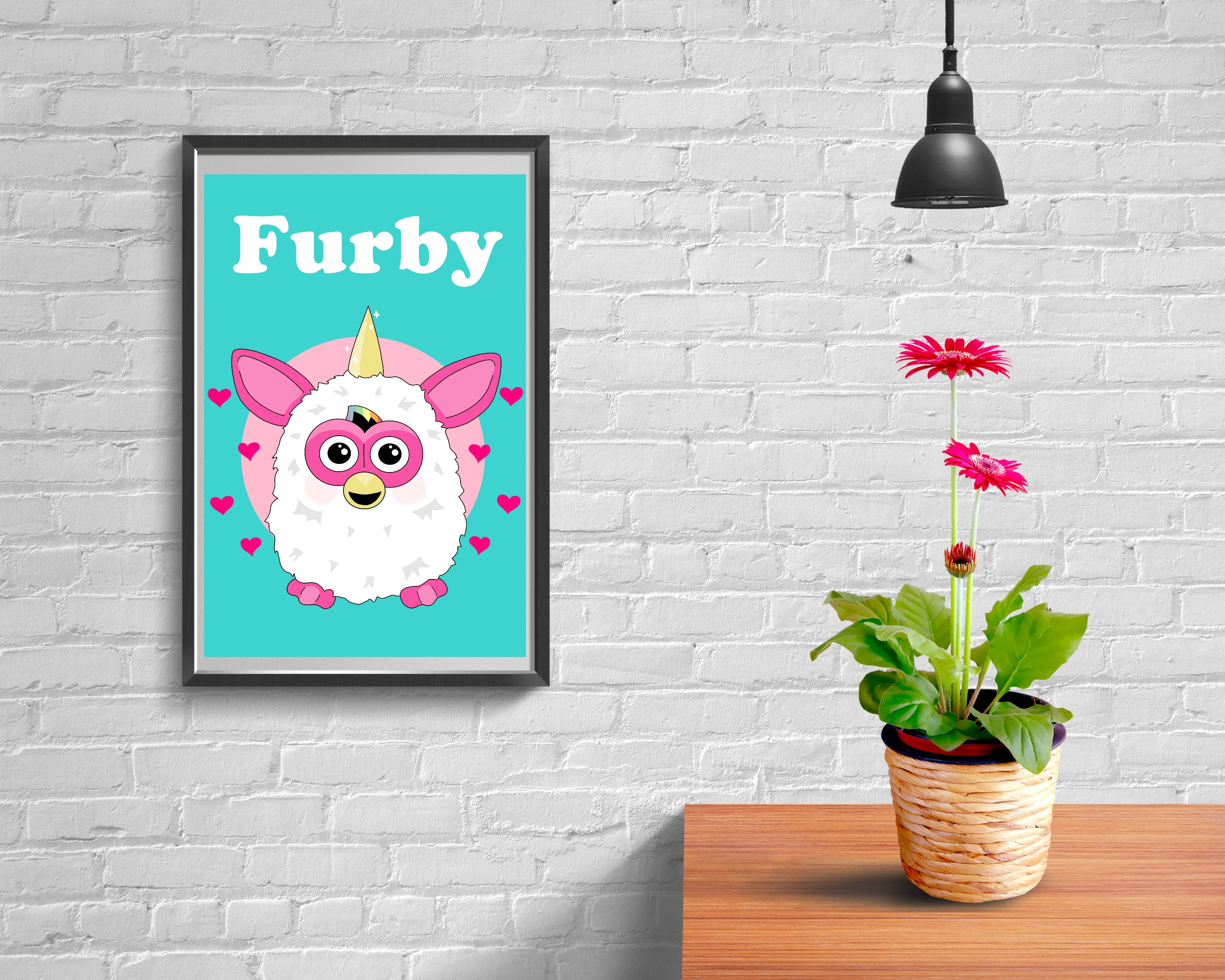 90s Furby Digital Print // Printable Wall Art, Poster, Digital Download ...