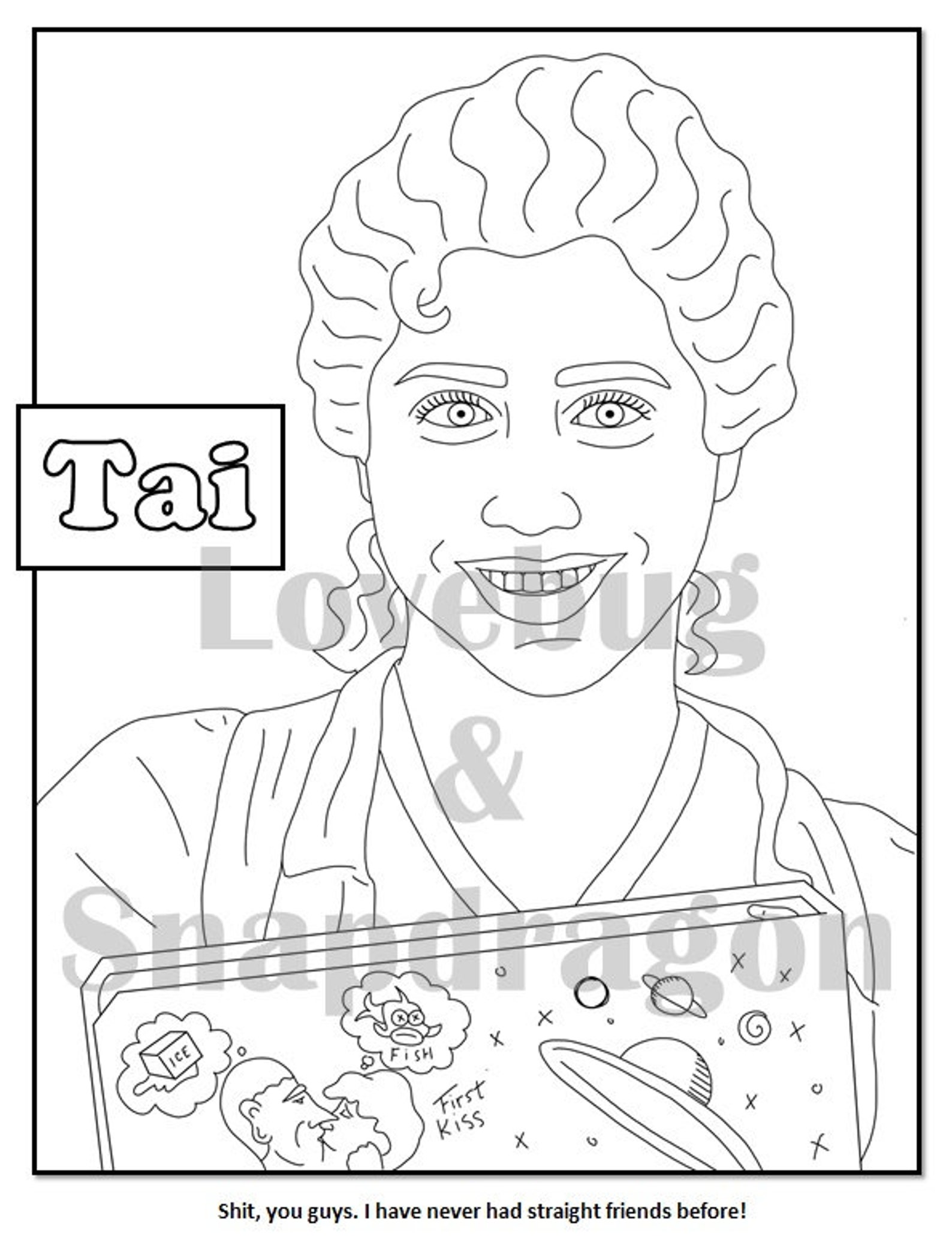 Clueless Digital Coloring Book // Instant Print Digital PDF | Etsy Canada