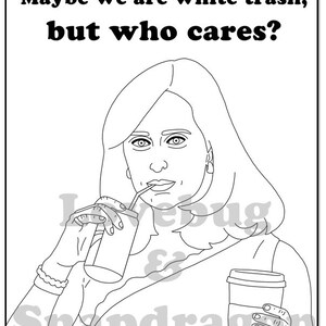 Real Housewives New York Digital Coloring Book // Instant Print, Adult ...