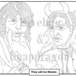 Hocus Pocus Digital Coloring Book // Instant Printable PDF, Halloween ...