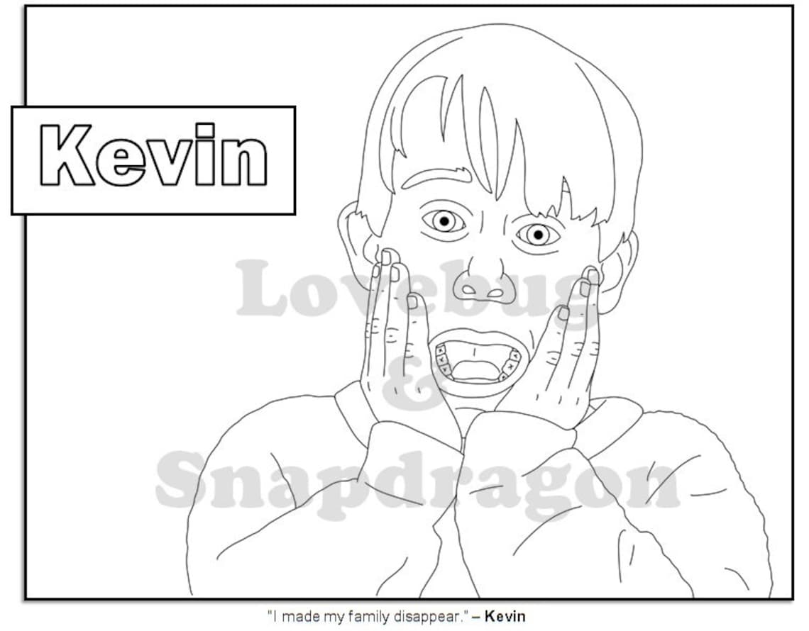 Home Alone Coloring Pages Sketch Coloring Page
