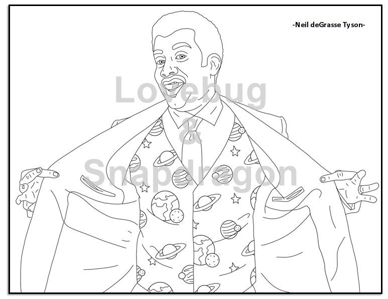 Famous Scientists Coloring Book// Instant Printable Digital | Etsy