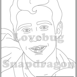 Grease Movie Coloring Book: Adult Art Therapy (printable PDF) - Etsy