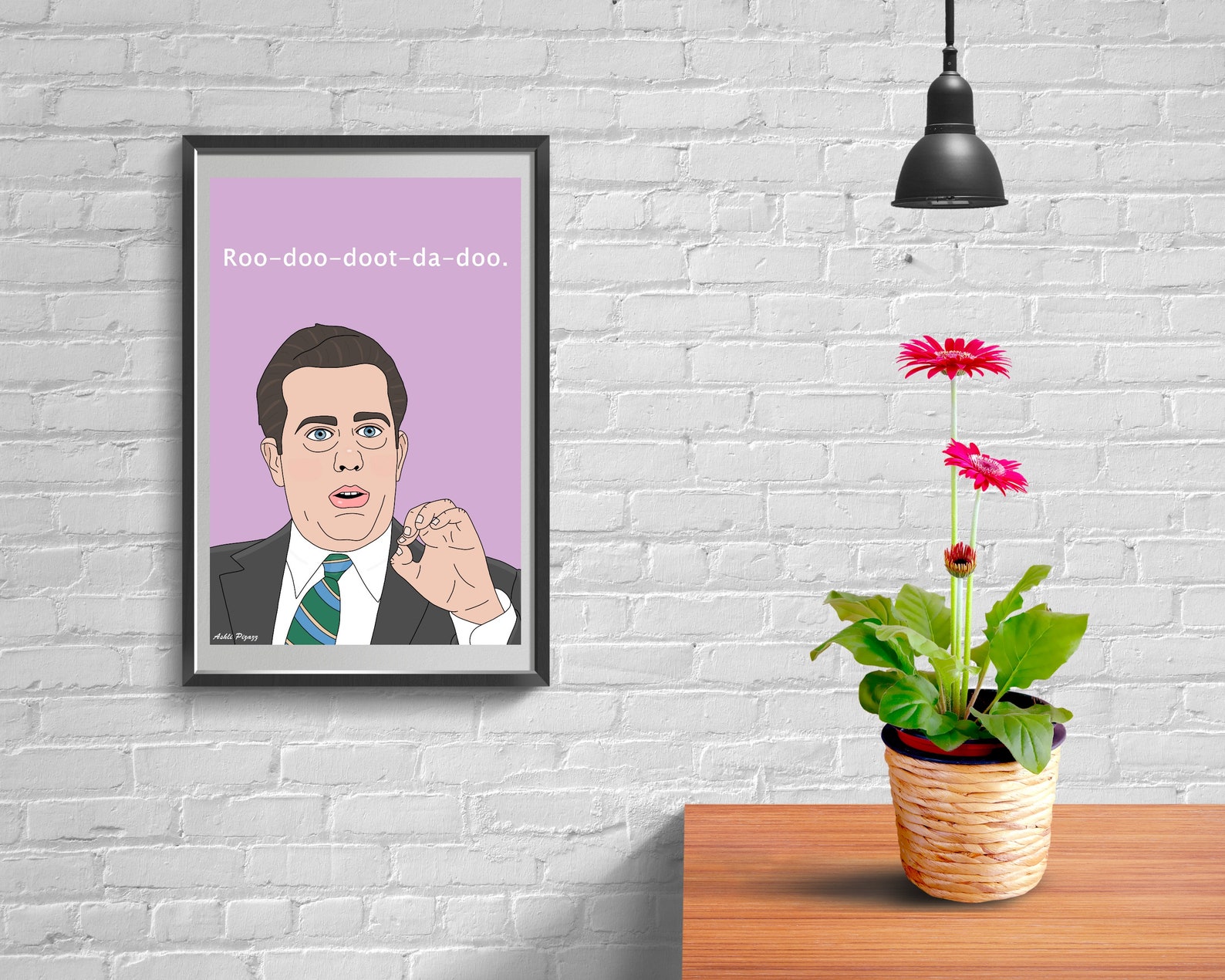 Andy Bernard 'roo-doo-doot-da-doo' Print - the Office Wall Art (digital ...