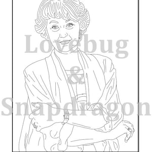 Golden Girls Digital Coloring Book // Instant Printable PDF, Indoor ...